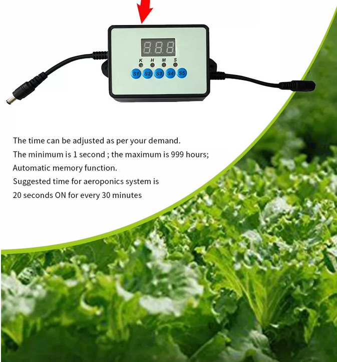 Hydroponics Aeroponics + DWC Growing System Clone Station Mist Pump Cy ...