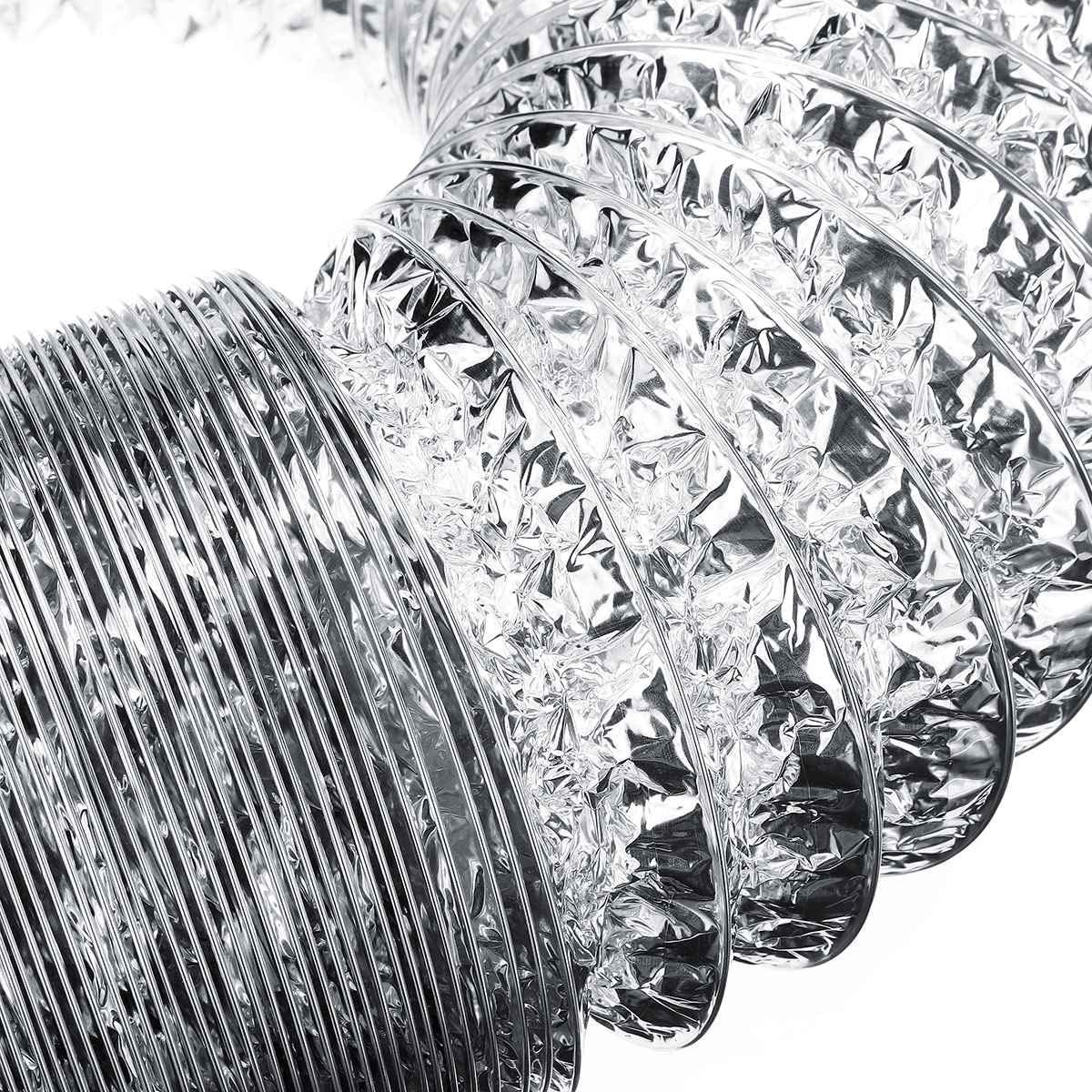 6 inch Aluminum Ducting 6"/150mm Dual Layers 5M Kitchen HVAC Ventilati ...
