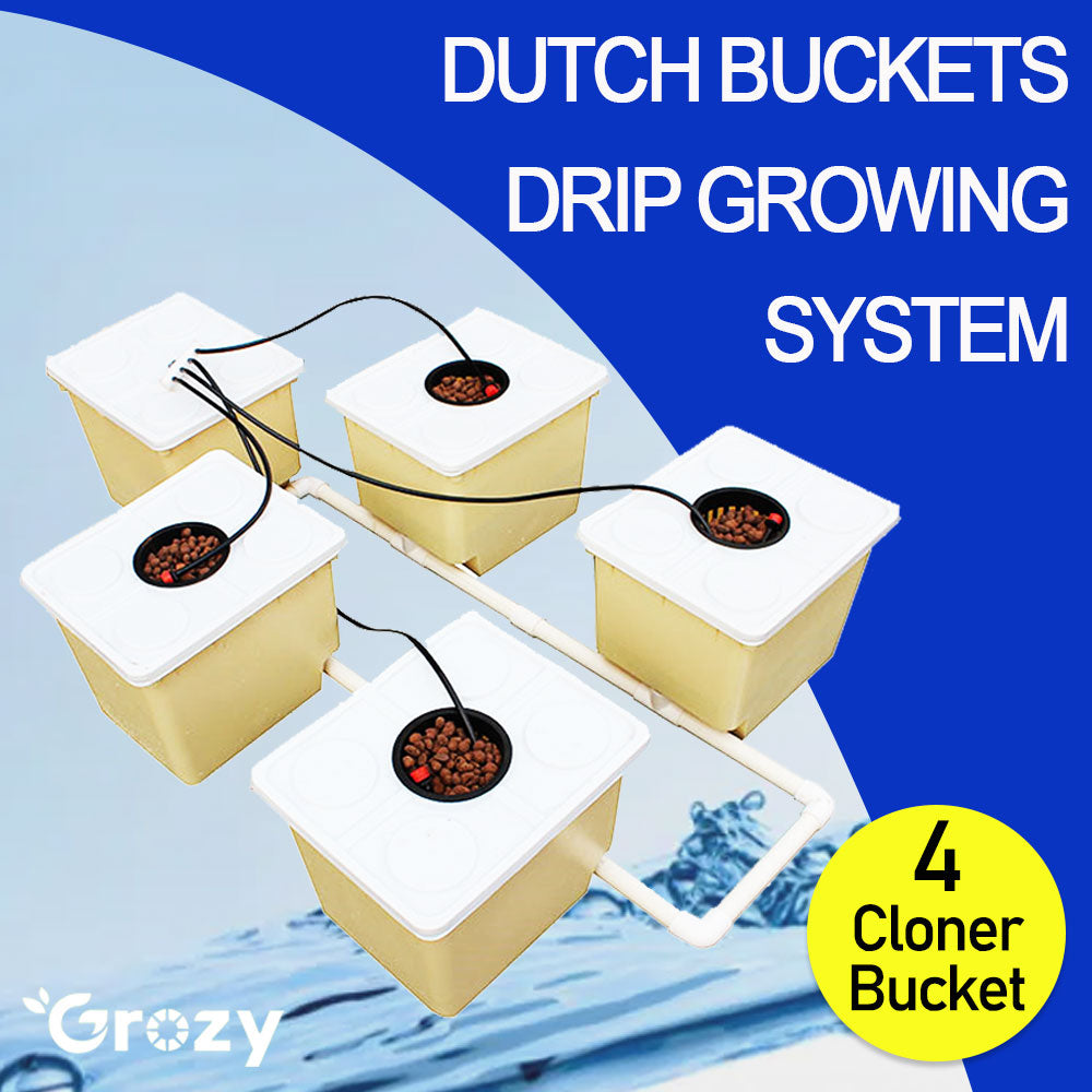 Hydroponics Drip Growing System Dutch Buckets DWC Completed System Aqu ...
