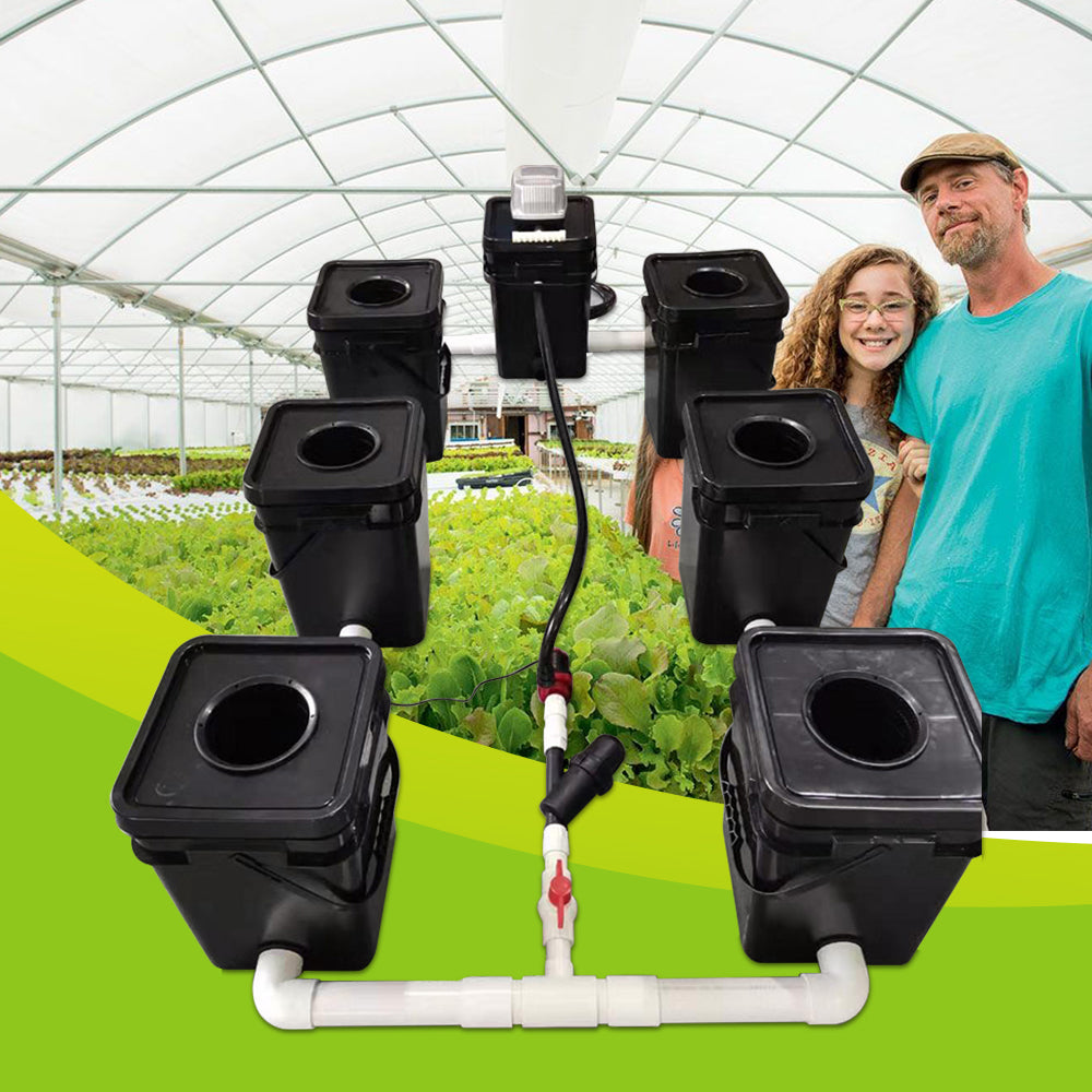 RDWC 7 Pots Cloner Growing Kit DWC Recirculation System Cycle Pump Hyd ...