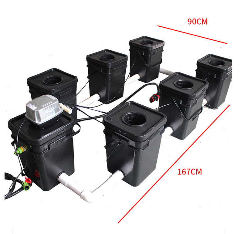 RDWC 7 Pots Cloner Growing Kit DWC Recirculation System Cycle Pump Hyd ...