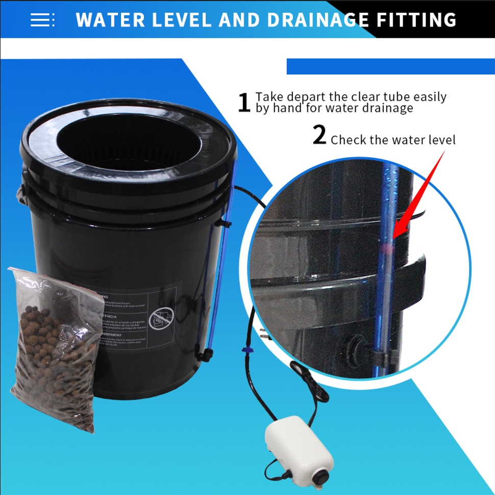 NEW GROZY 20L DWC GROWING SYSTEM DEEP WATER CULTURE HYDROPONICS GROW B ...
